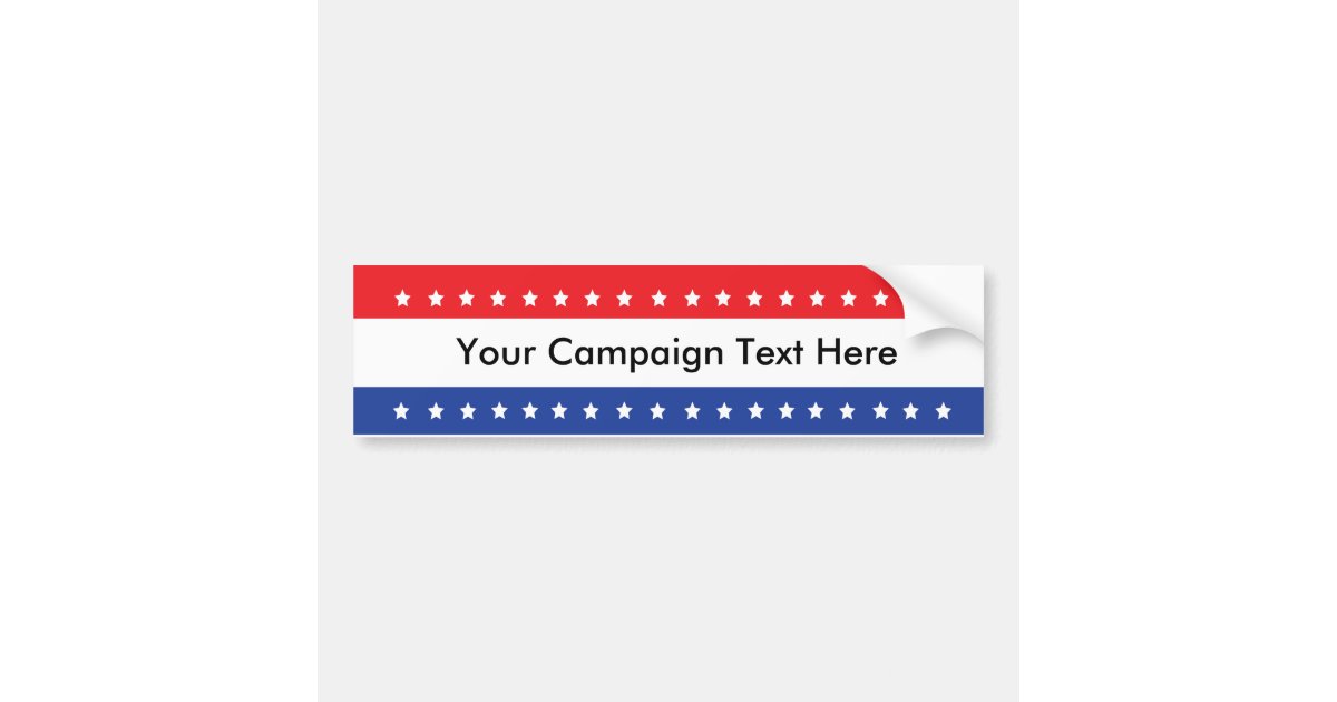 Custom Campaign Bumper Stickers | Zazzle