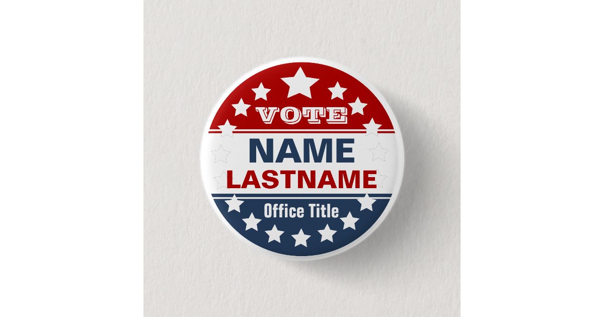 Custom Campaign Button | Zazzle