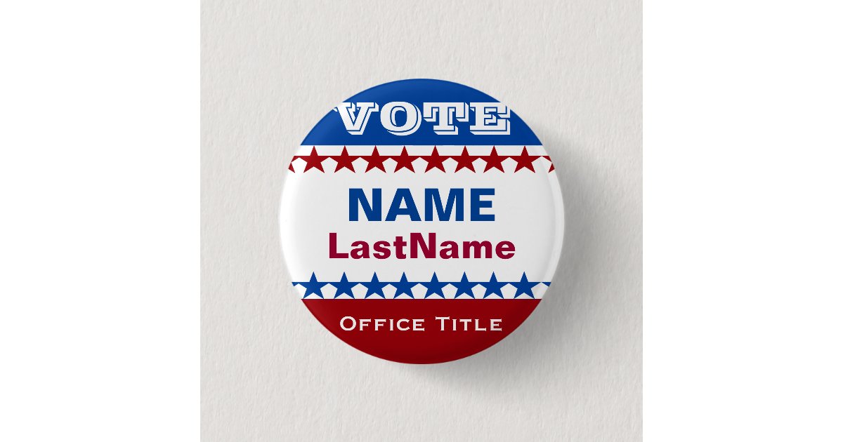 Custom Campaign Button | Zazzle