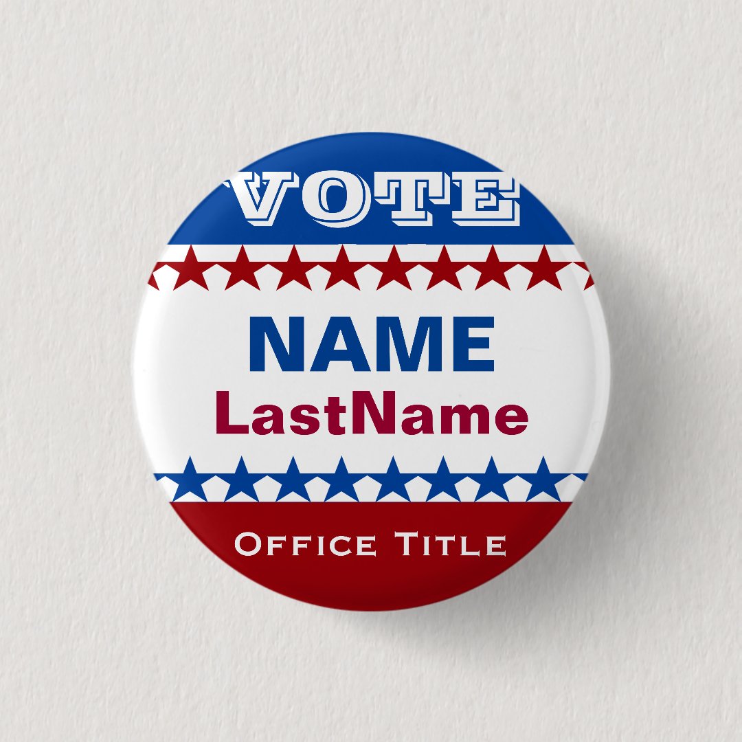 Custom Campaign Button | Zazzle