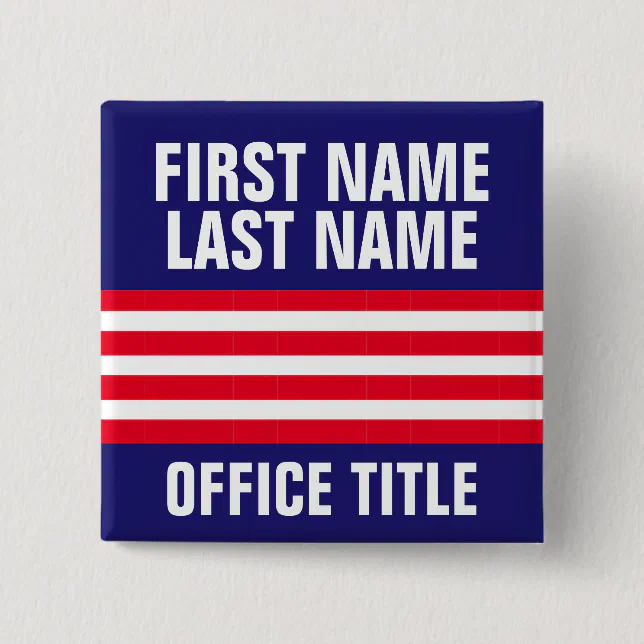 Custom Campaign Button Personalized Template | Zazzle