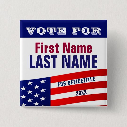 Custom Campaign Button Template | Zazzle.com