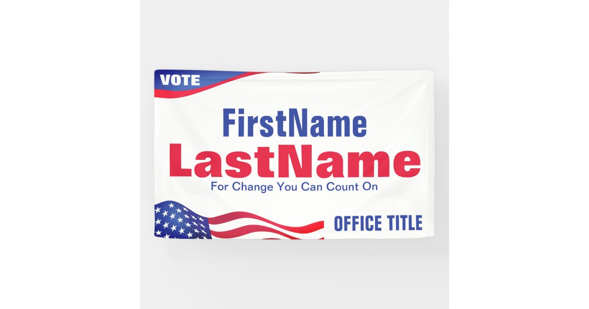 Custom Campaign Template Banner | Zazzle