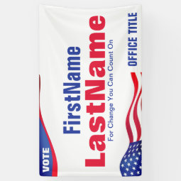 Custom Campaign Template Banner | Zazzle