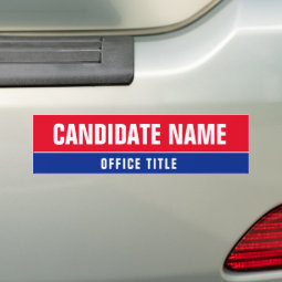 Custom Campaign Template Bumper Sticker | Zazzle