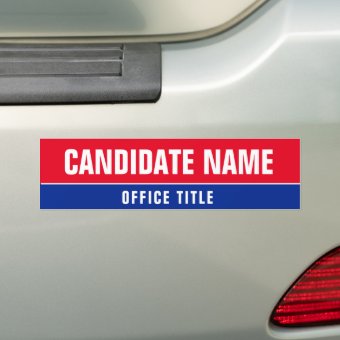Custom Campaign Template Bumper Sticker | Zazzle