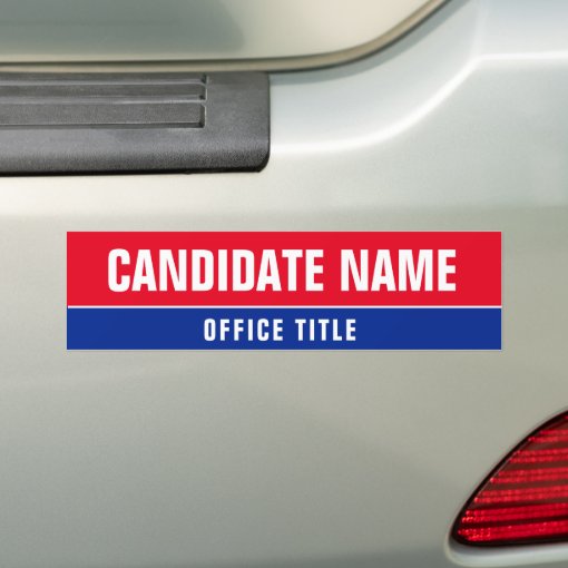 Custom Campaign Template Bumper Sticker | Zazzle