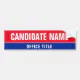 Custom Campaign Template Bumper Sticker | Zazzle