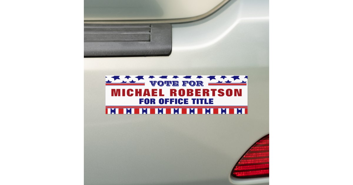Custom Campaign Template Bumper Sticker | Zazzle