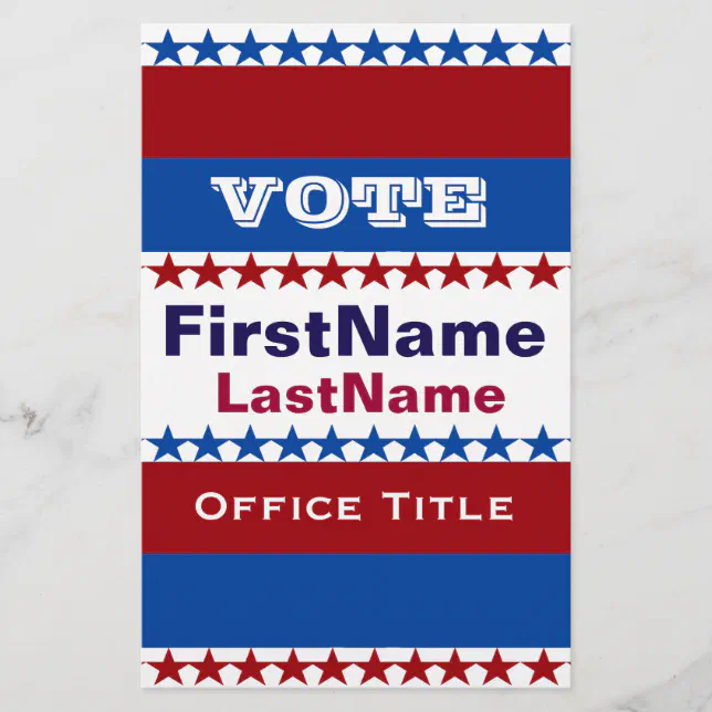 Custom Campaign Template Flyer | Zazzle