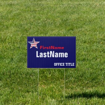 Custom Campaign Template Sign | Zazzle