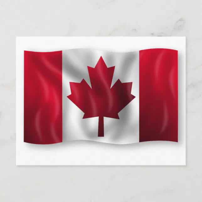 Custom Canada flag Postcard | Zazzle
