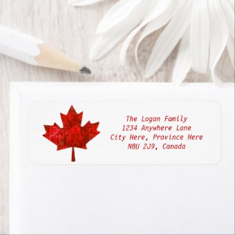 Custom Canada Return Address Labels | Zazzle