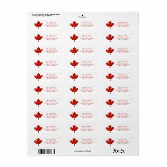 Custom Canada Return Address Labels | Zazzle