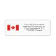 Custom Canadian Flag Canada Label | Zazzle