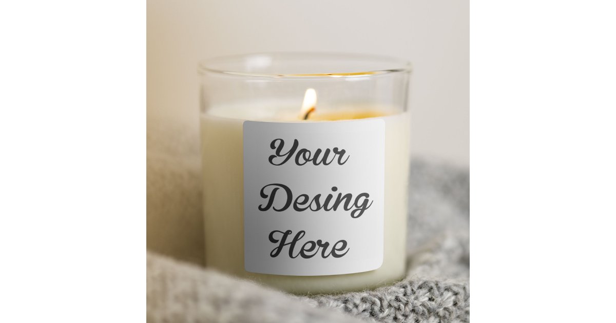 Custom Candle Label Sticker | Zazzle