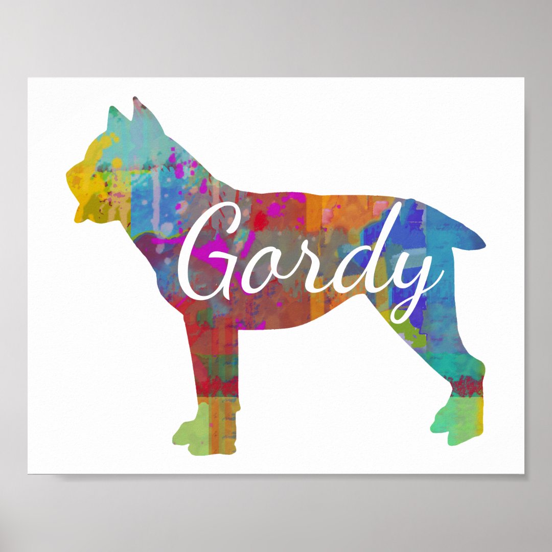 Custom Cane Corso Art Print | Zazzle