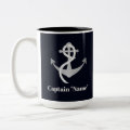 Custom Captain Mug with Silver Anchor | Zazzle