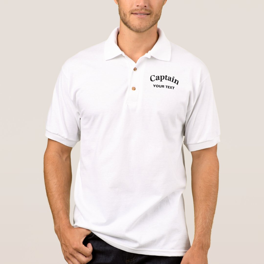 CUSTOM CAPTAIN SHIRT | Zazzle