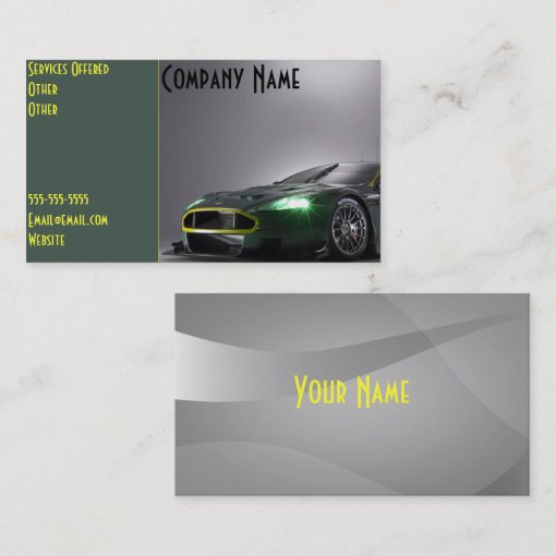 Custom Car Business Card | Zazzle
