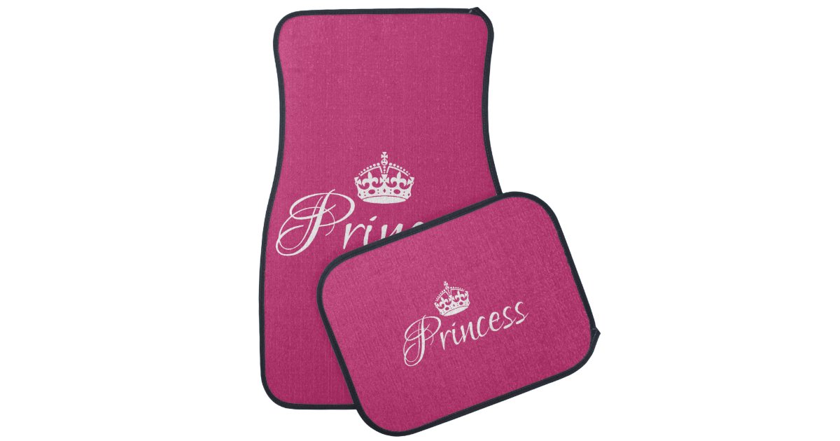 Custom Car Floor Mats - Princess Deep Pink | Zazzle