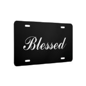 Custom Car License Plate - Blessed | Zazzle