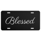 Custom Car License Plate - Blessed | Zazzle.com