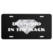 Custom Car License Plate - Diamond In The Back | Zazzle