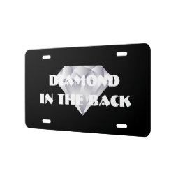 Custom Car License Plate - Diamond In The Back | Zazzle