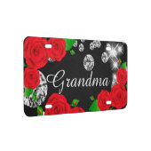 Custom Car License Plate - Grandma Rose Diamonds | Zazzle