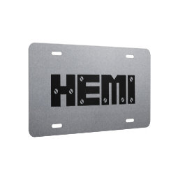 Custom Car License Plate - HEMI Silver | Zazzle