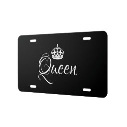 Custom Car License Plate - Queen Crown | Zazzle