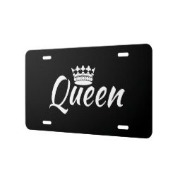 Custom Car License Plate - Queen Crown | Zazzle