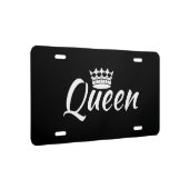 Custom Car License Plate - Queen Crown | Zazzle