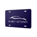 Custom Car License Plate - Silhouette Quiet Storm | Zazzle