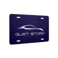 Custom Car License Plate - Silhouette Quiet Storm | Zazzle