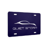 Custom Car License Plate - Silhouette Quiet Storm | Zazzle