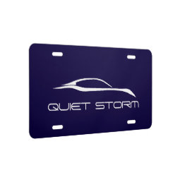 Custom Car License Plate - Silhouette Quiet Storm | Zazzle