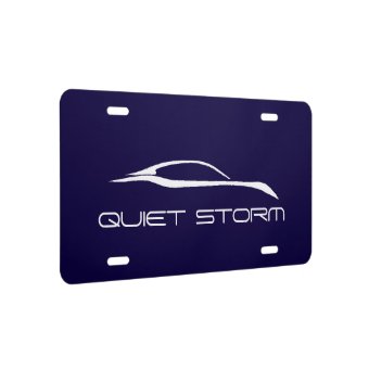 Custom Car License Plate - Silhouette Quiet Storm | Zazzle