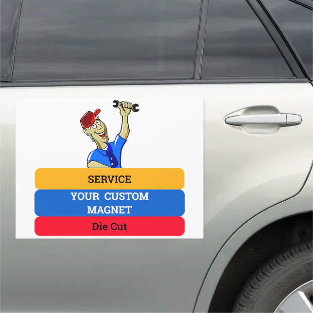 Custom Car Magnet Sign | Personalized Logo for You | Zazzle