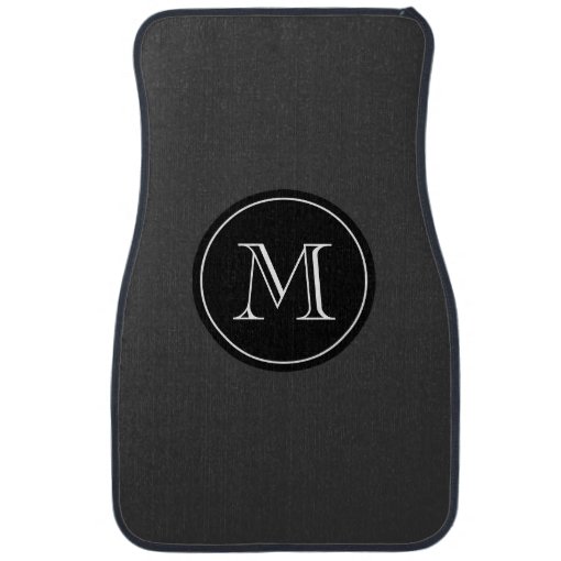 Custom car mat set with elegant monogram letters | Zazzle
