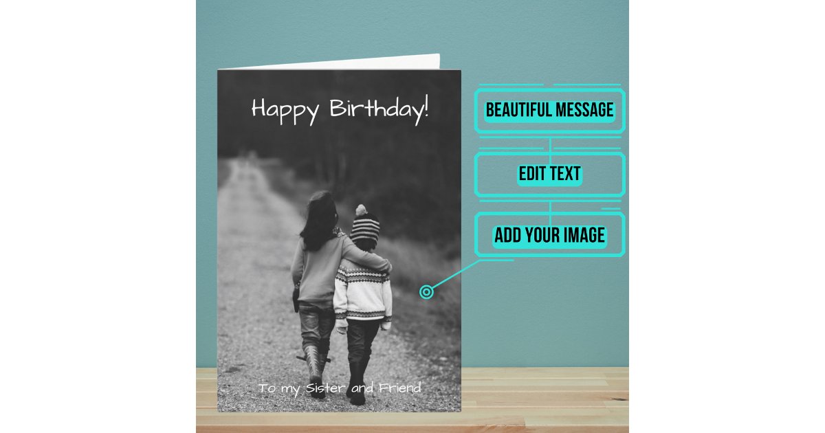 Custom Card for a Caring Sibling | Zazzle