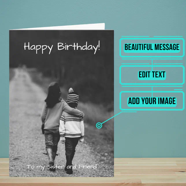 Custom Card for a Caring Sibling | Zazzle
