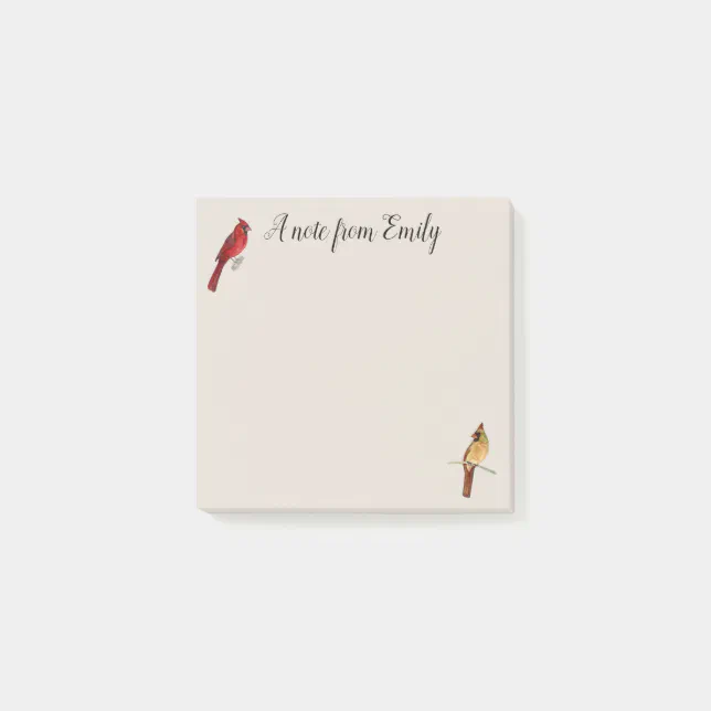Custom Cardinal Post-it Notes | Zazzle