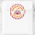 Custom Carnival Sticker with Custom name Corbin | Zazzle