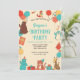 Custom Cartoon Animals Kids Birthday Party Invitation | Zazzle