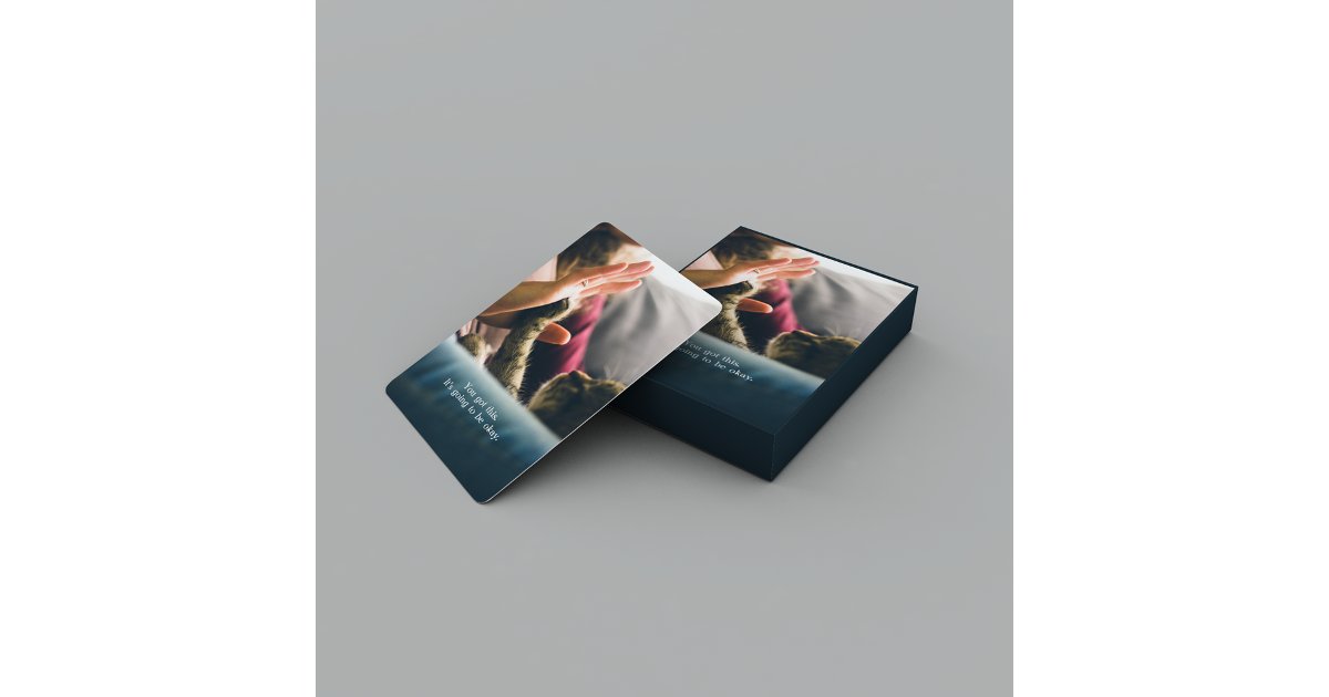 Custom Cat High Five Meme Poker Cards | Zazzle