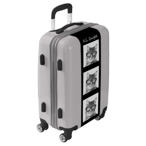 Custom cat photo luggage suitcase for animal lover | Zazzle