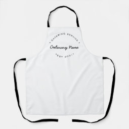 Custom Catering business Simple Staff Apron | Zazzle