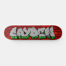 CUSTOM CAYDEN GRAFFITI SKATEBOARD | Zazzle